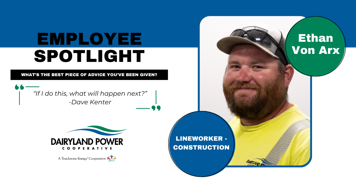 Employee Spotlight - Ethan Von Arx | Dairyland Power Cooperative